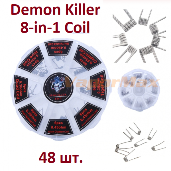 Demon Killer 8-in-1 Coil (комплект спиралей, 48 шт) - купить в Москве ...