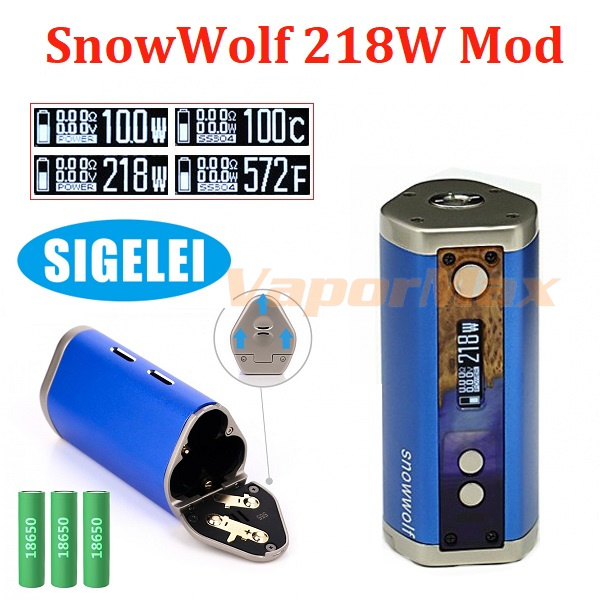 Sigelei SnowWolf 218w Mod - купить в Москве | Электронные Моды | VaporMax